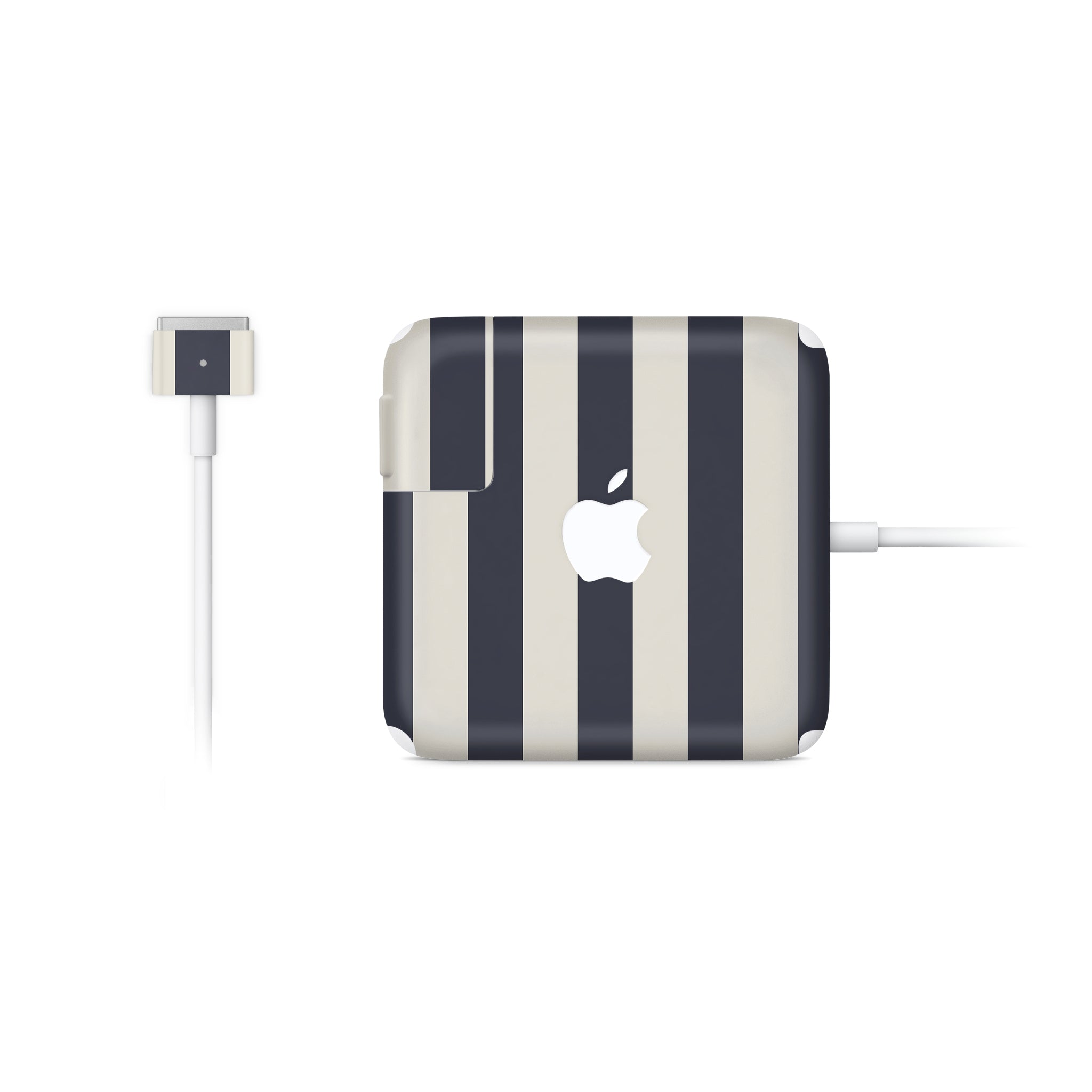 Navy Stripe MacBook Charger Skin – Uniqfind
