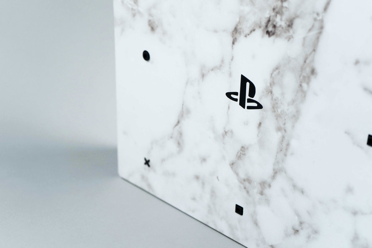 White Marble Playstation 4 Pro Skin - Uniqfind