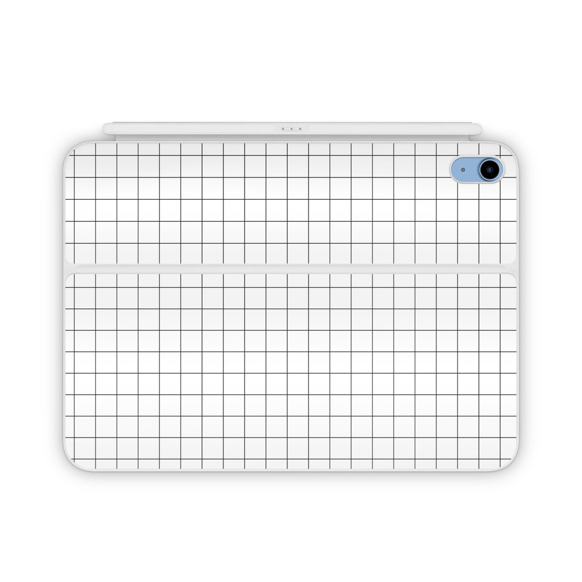 White Grid Line Magic Keyboard Folio Skin - Uniqfind